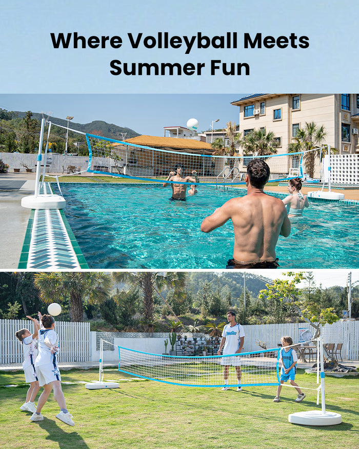 IGL DunkSplash Spike – Adjustable Pool Volleyball Net Set